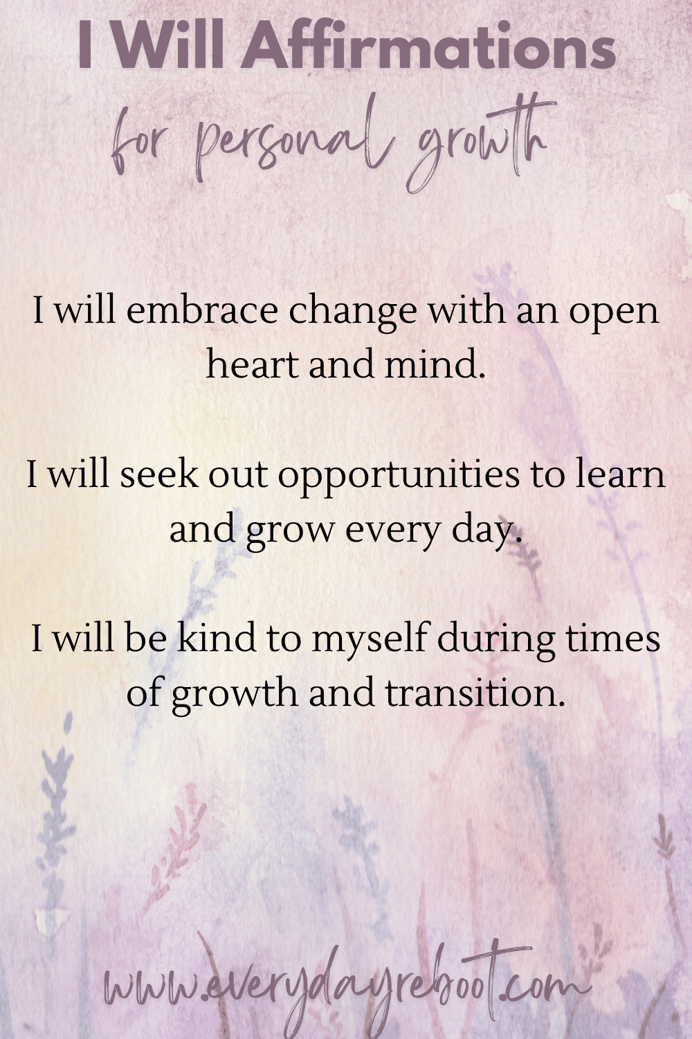 I Will Affirmations: Uplift Your Life and Achieve Your Dreams